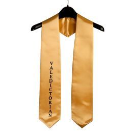 Imprinted Gold Valedictorian Stole