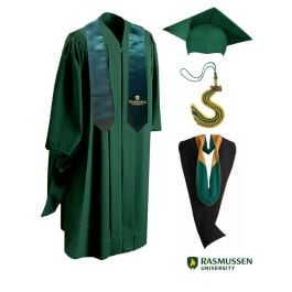 Rasmussen University Masters Graduate Cap, Gown, Tassel, Stole & Hood ...