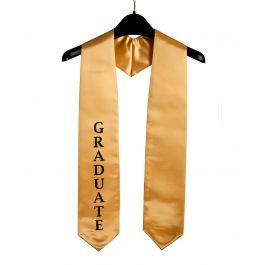 Imprinted Gold Graduate Stole