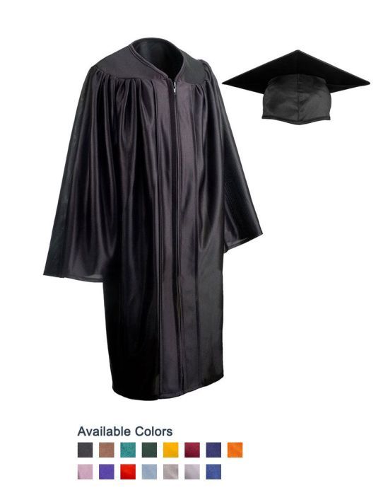 Child Shiny Graduation Cap & Gown | GraduationSource
