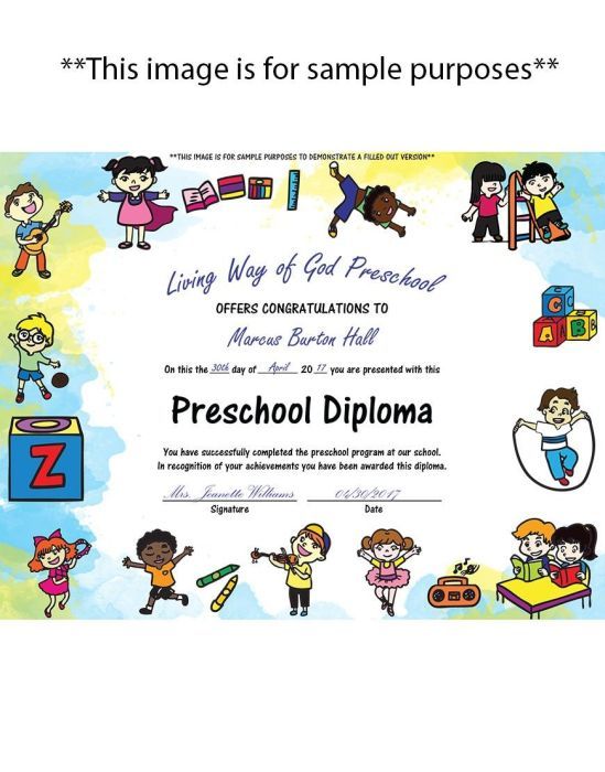 Preschool Graduation Certificates Templates