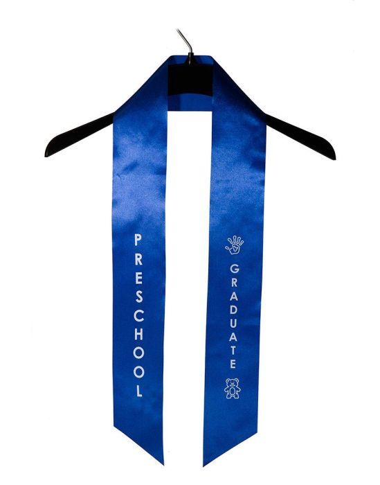 Child Preschool Imprinted Royal Sash