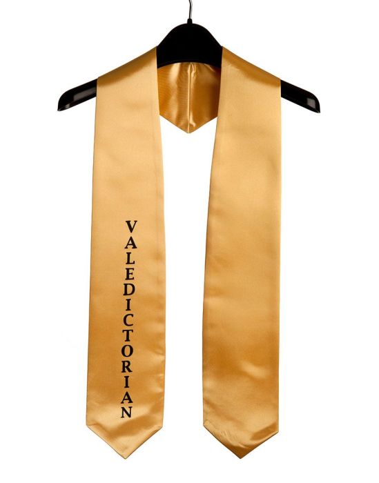 Imprinted Gold Valedictorian Stole