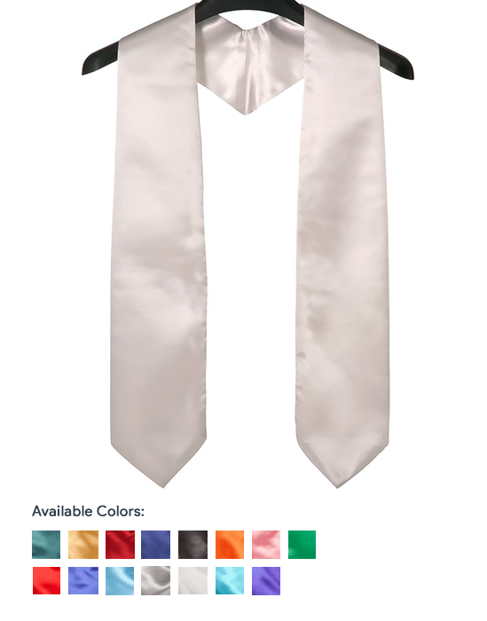 Adult Plain Stole | GraduationSource
