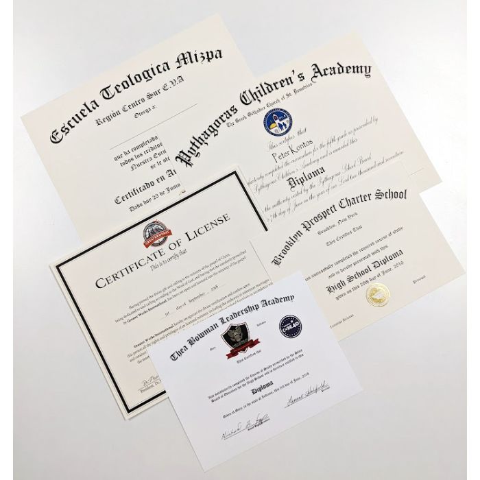 Custom Diploma - Thermo or Flat Print (non foil) | GraduationSource