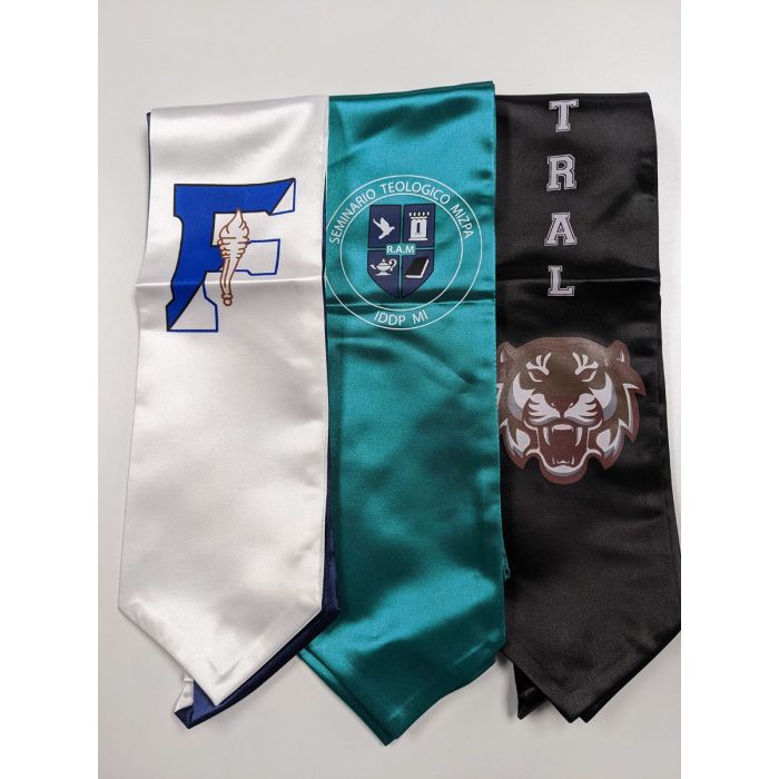 Custom Imprinted (1 Side) Graduation Stole | GraduationSource