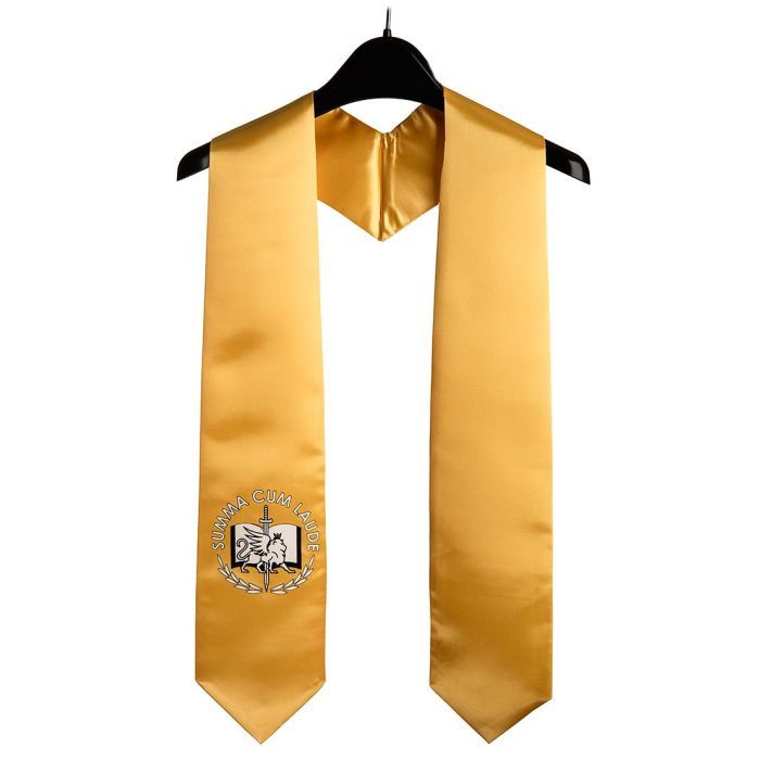 Imprinted Gold Summa Cum Laude Stole