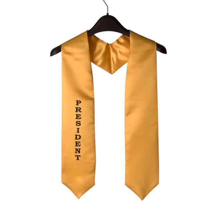 Imprinted Gold President Stole