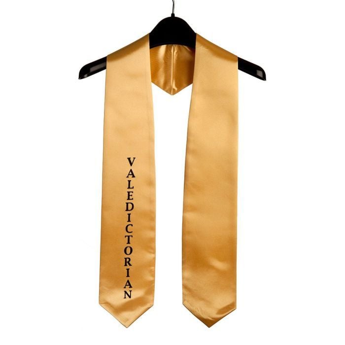 Imprinted Gold Valedictorian Stole