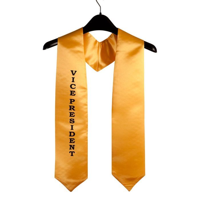 Imprinted Gold Vice President Stole