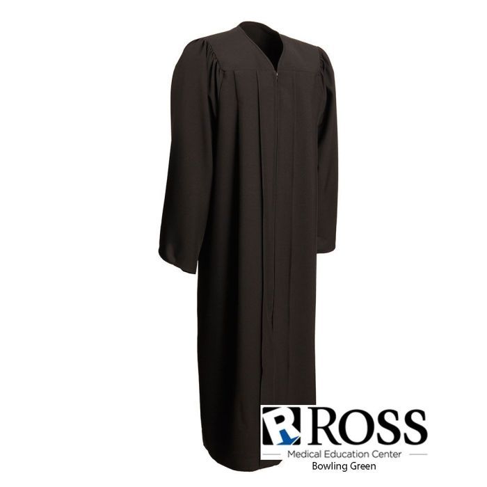 Ross Medical Education - Bowling Green - Black Matte Graduation Gown