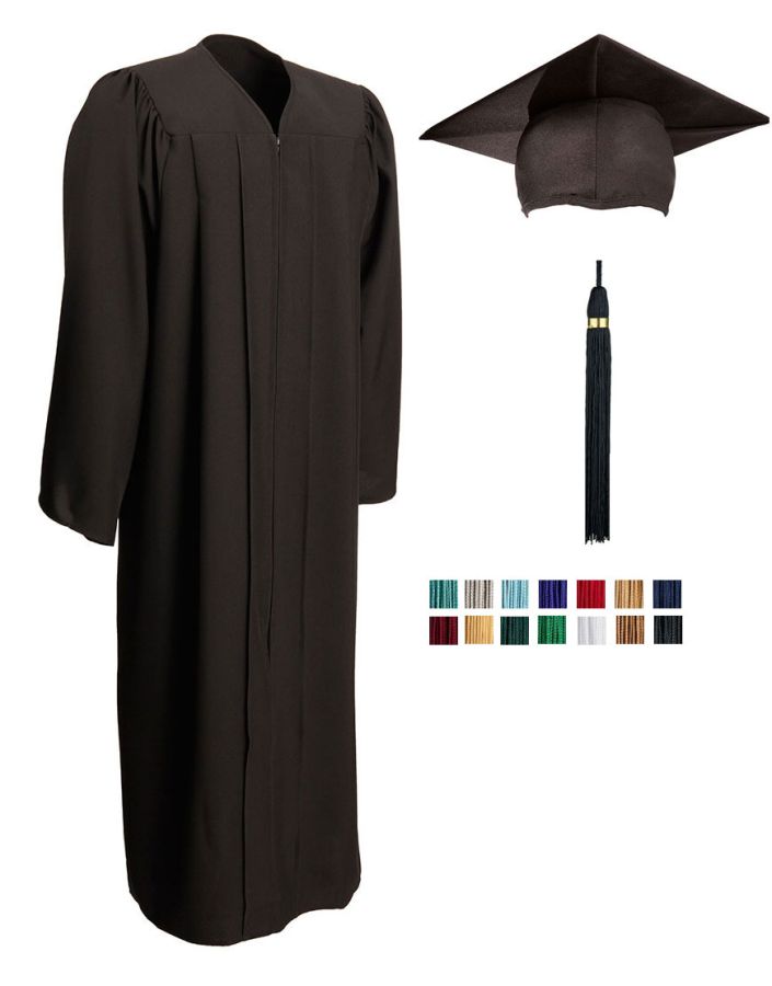 BA Matte Black Graduation Cap, Gown & Jumbo Tassel | GraduationSource