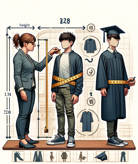 How to Measure High School Students for Gowns